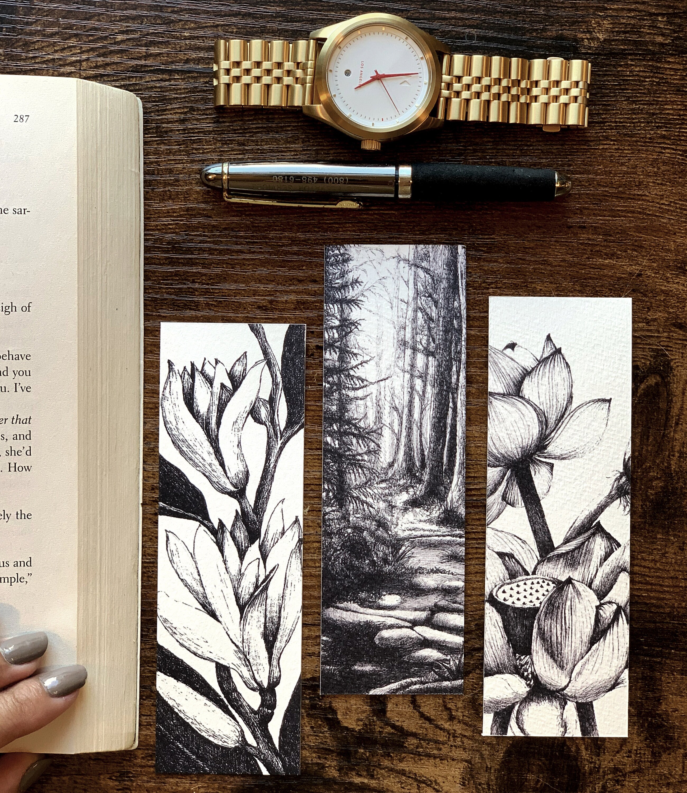 Set 3 Bookmarks Set Print of My Original Pen Drawing !!!! - Etsy