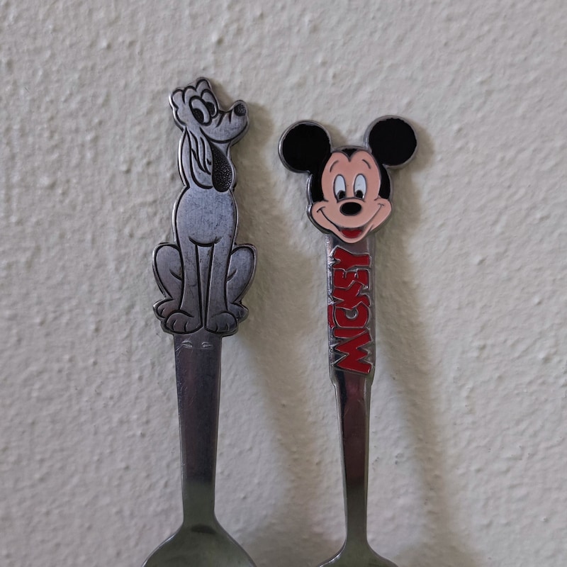 Mickey Spoon and Fork - Etsy