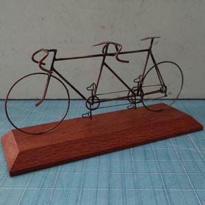 Mid Century Copper Twin Classic Bicycle Sculpture - Etsy