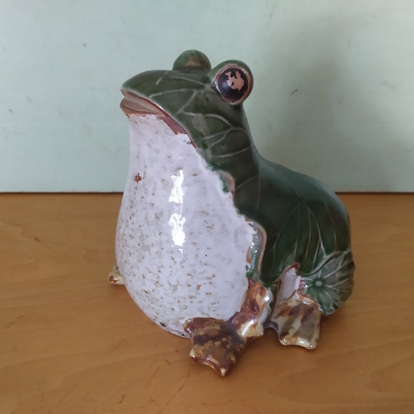 Large Ceramic Frog - Etsy