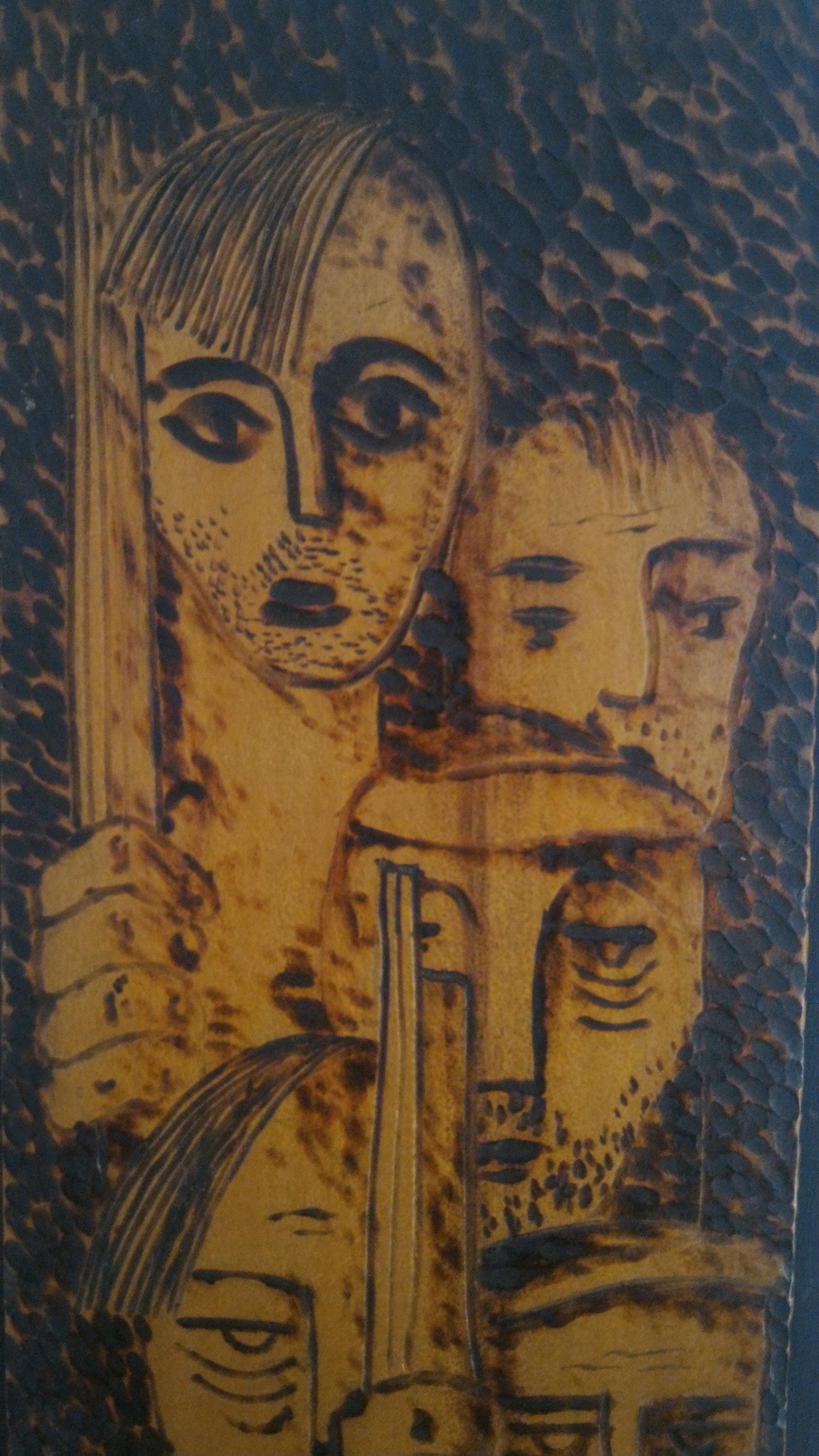 Spanish Folk Art Wall Wood Carvings 5 Brothers Spain - Etsy