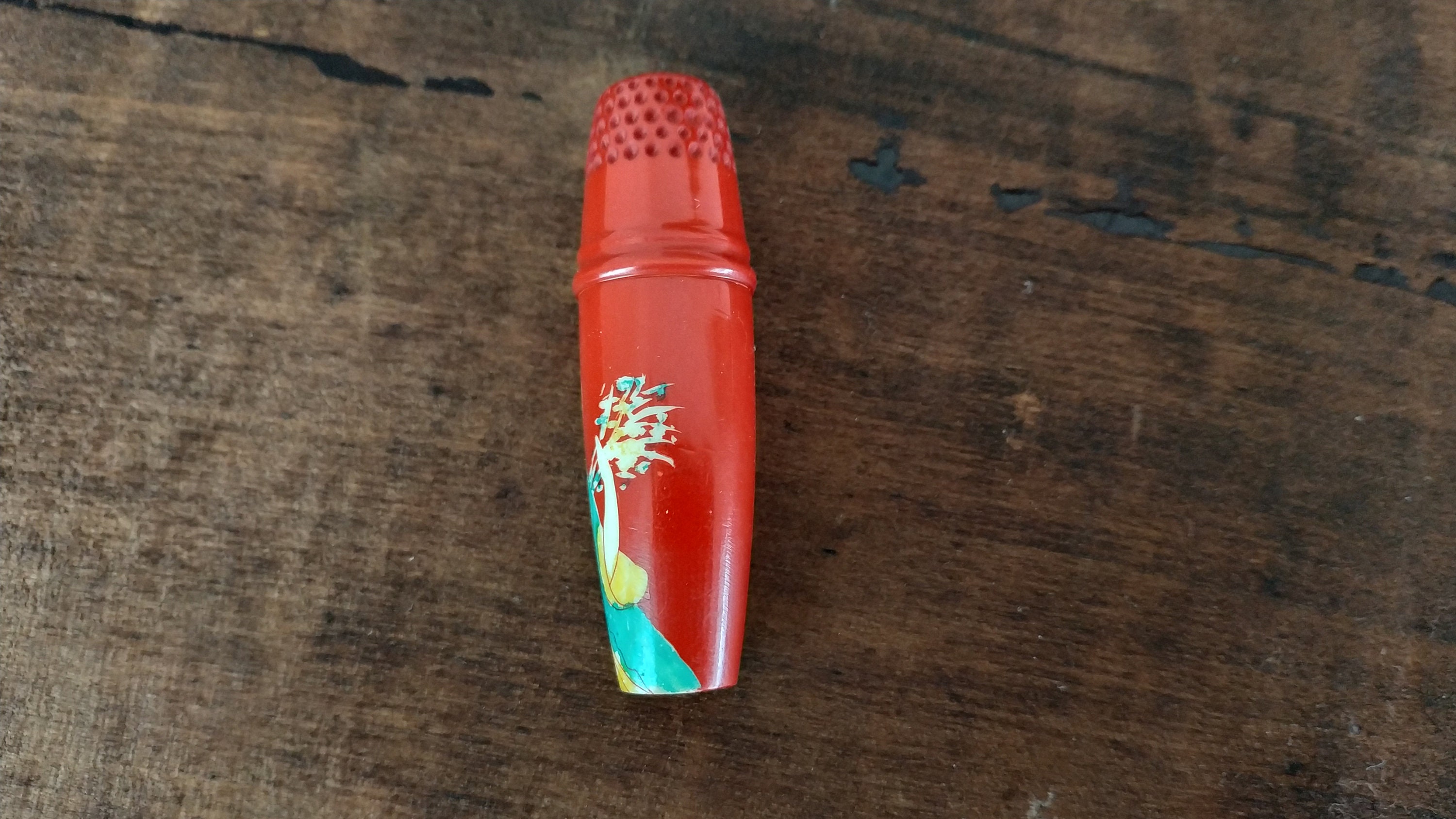 1920s Celluloid Sewing Thimble Holder Needle Case Etui - Etsy