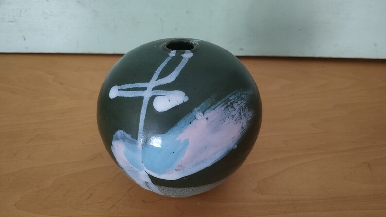 Vintage Fine Art Pottery Round Globe Ceramic Sphere Japanese - Etsy