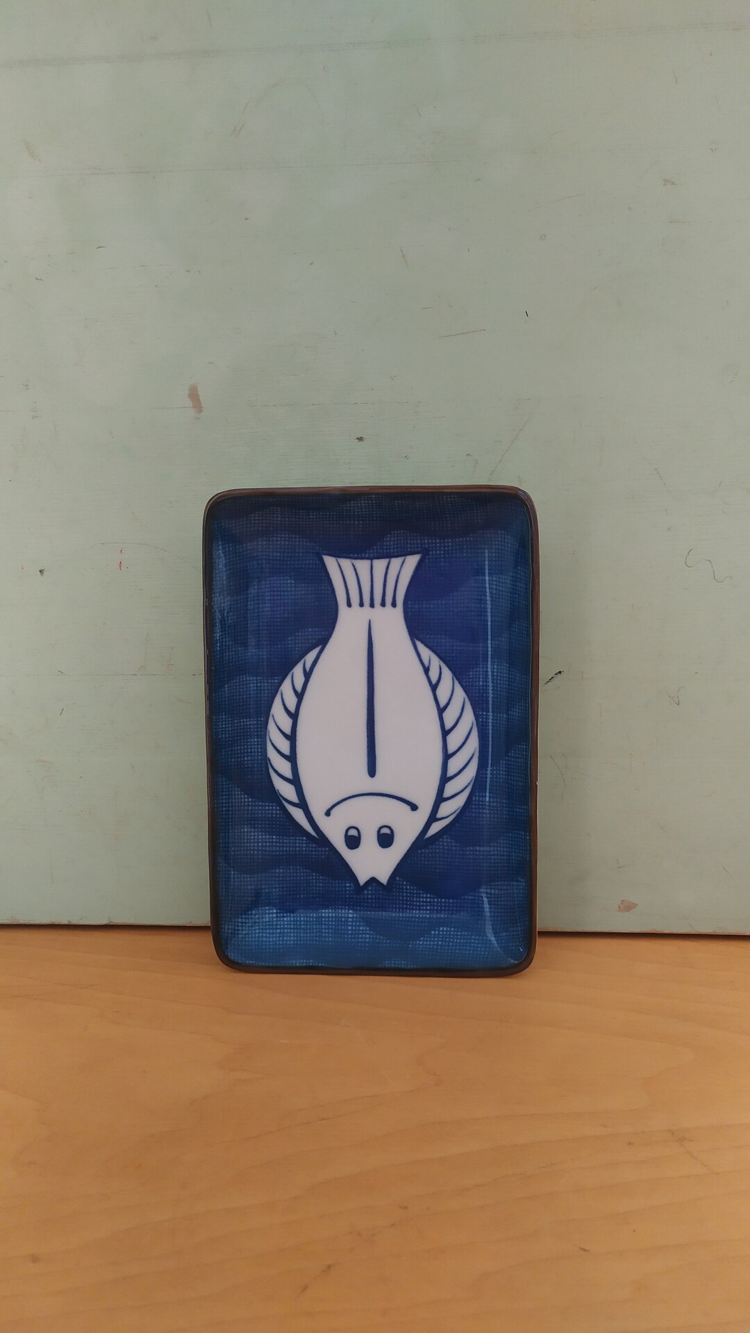 Kafuh Japan Cobalt Blue Porcelain Sushi Plate Fish Plate - Etsy