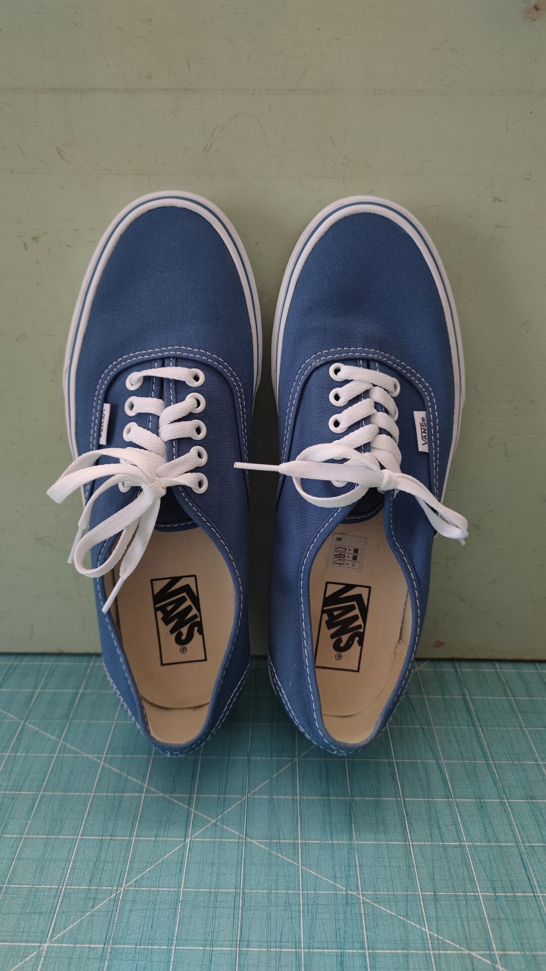 Classic Canvas Vans Cool Blue off the Wall Size 8.5 Men’s Size 10 for ...