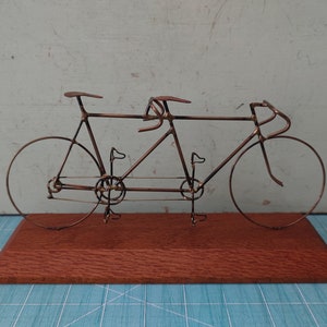 Mid Century Copper Twin Classic Bicycle Sculpture - Etsy