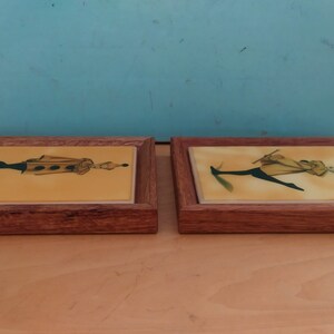 Vintage Kimberly Enterprises Framed Tile Art - Etsy