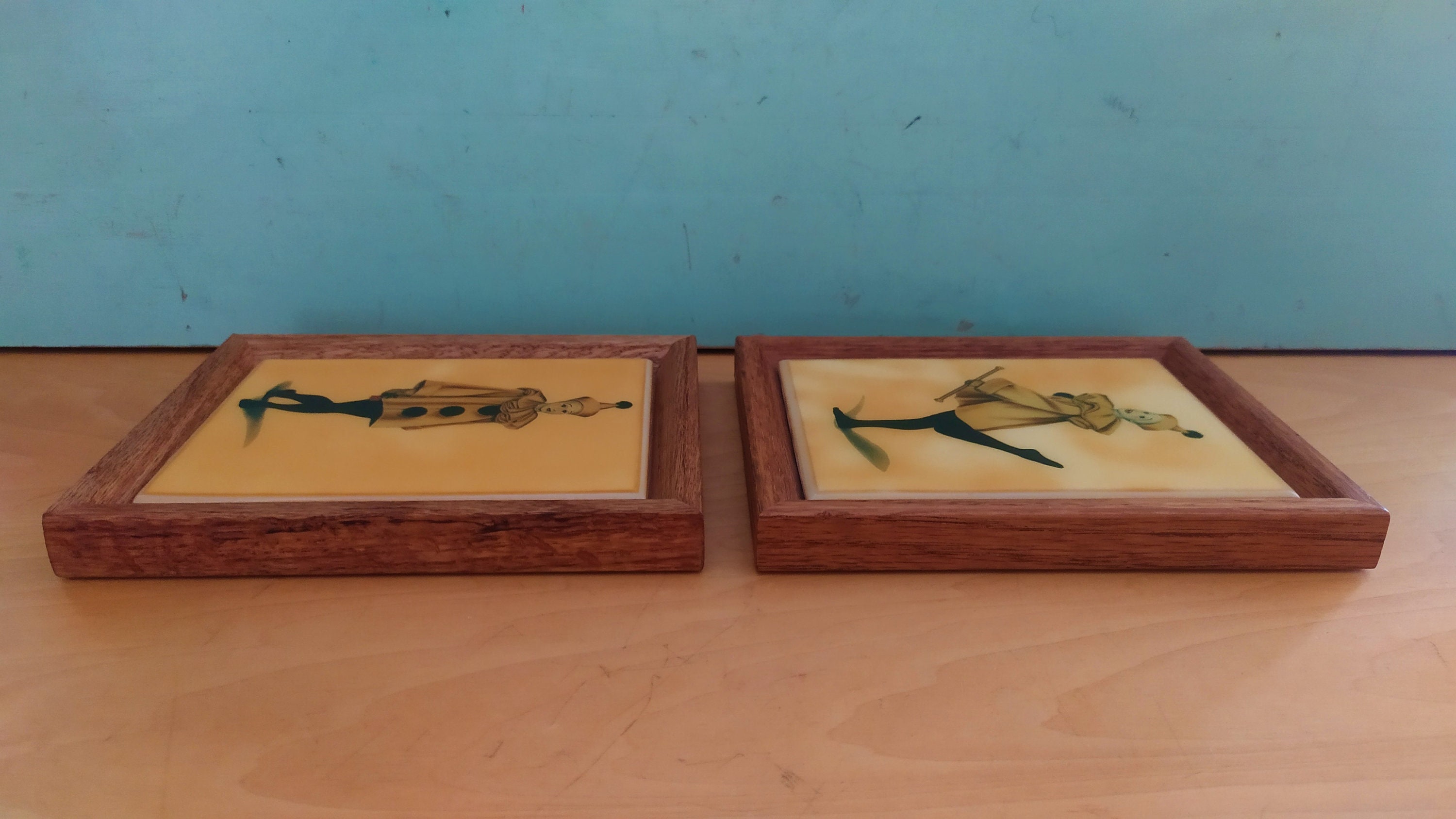 Vintage Kimberly Enterprises Framed Tile Art - Etsy