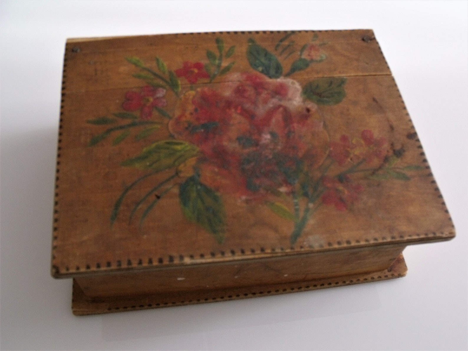 Antique Scandinavian Trinket Box /scandinavian Folk Art Wood Box - Etsy