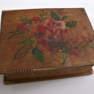 Antique Scandinavian Trinket Box /scandinavian Folk Art Wood Box - Etsy