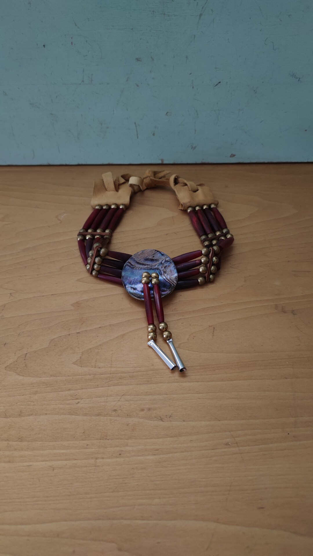 Native American Clamshell Choker Necklace Native American Arts & Crafts ...