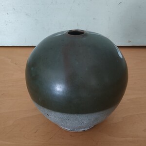 Vintage Fine Art Pottery Round Globe Ceramic Sphere Japanese Style Bud ...