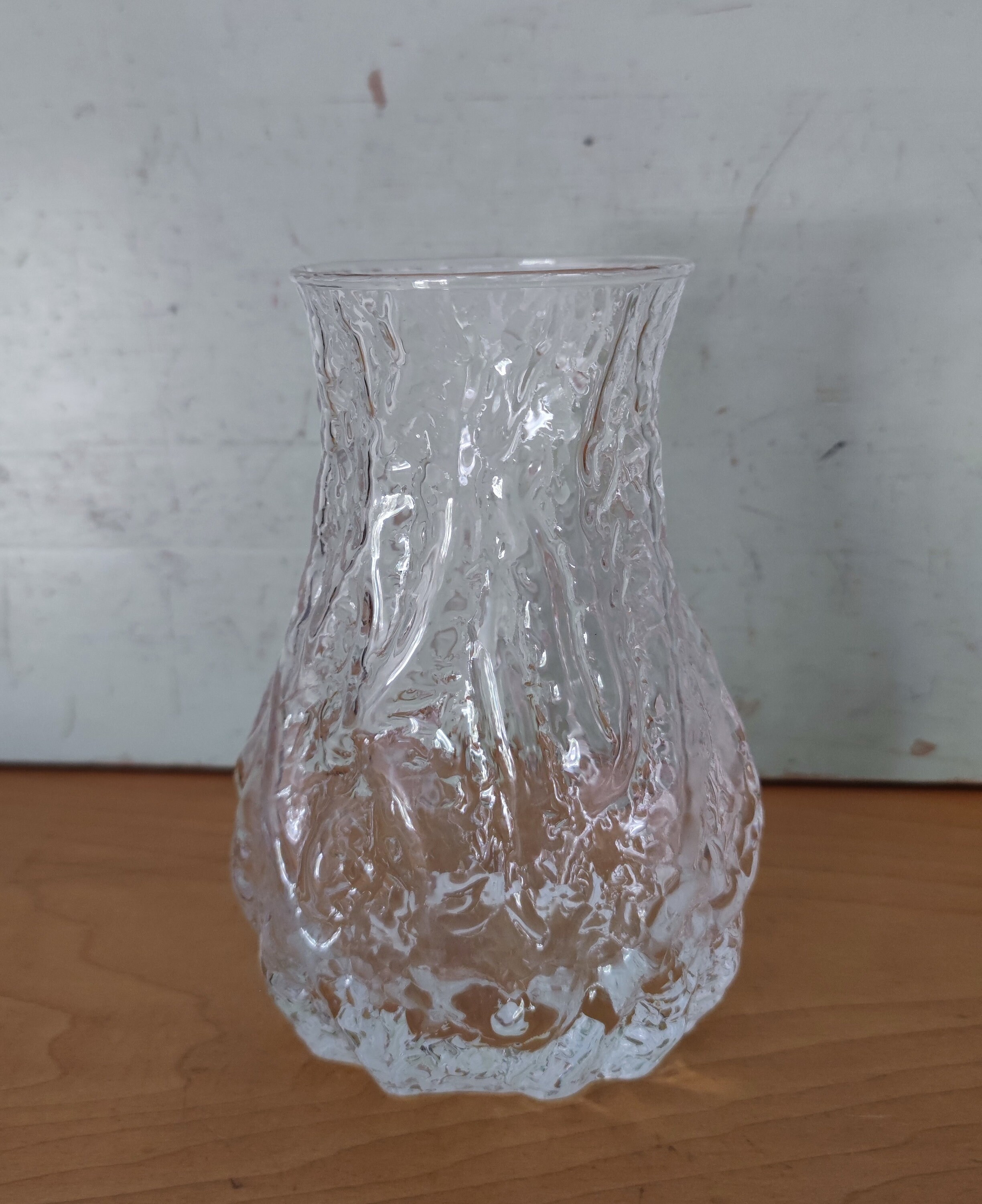 Ivv Selezione Ice Bark Glass Vase Italian Art Glass 1970’s - Etsy