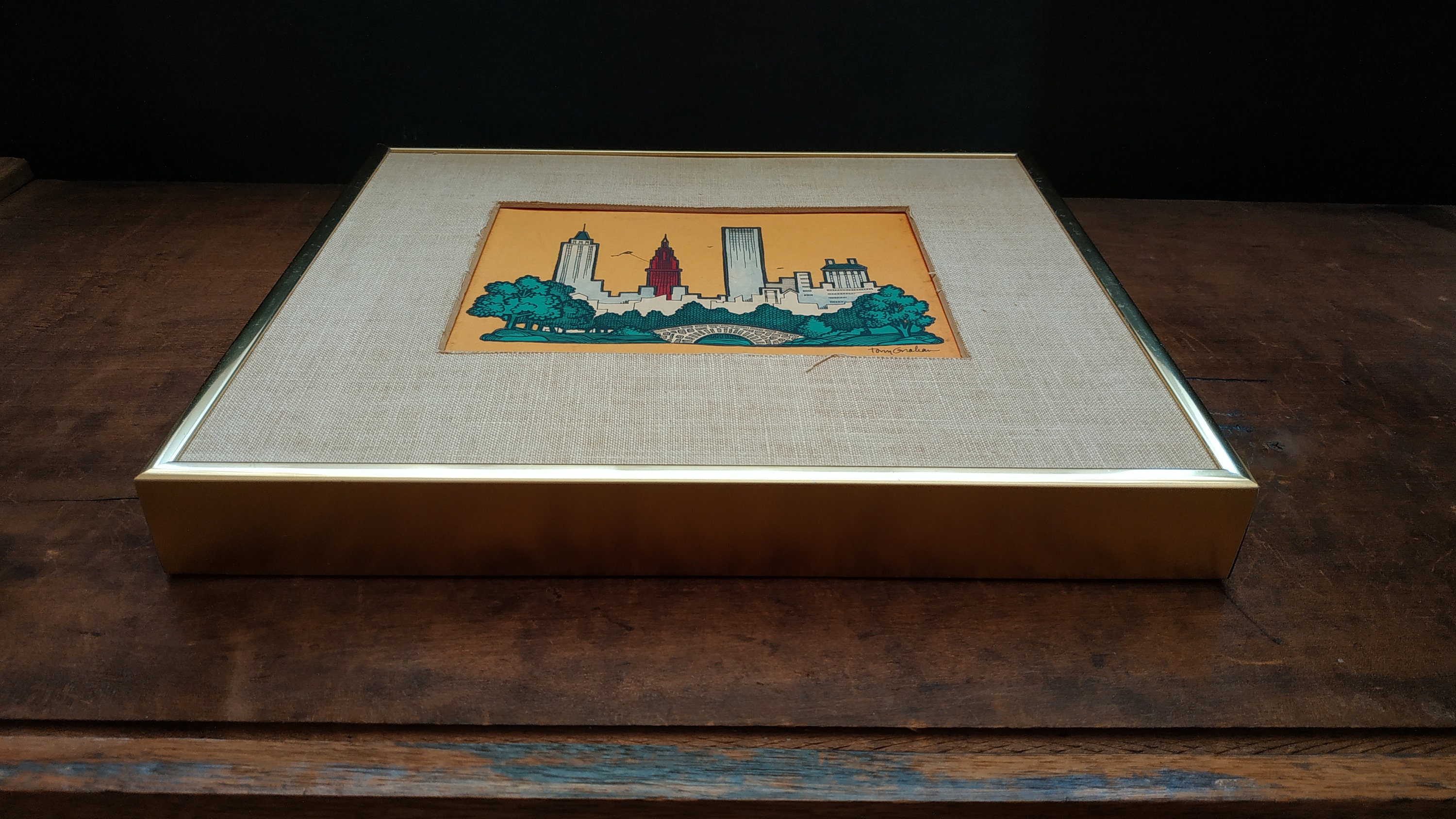Tony Graham Original Ink Watercolor Etching View From Gapstow - Etsy