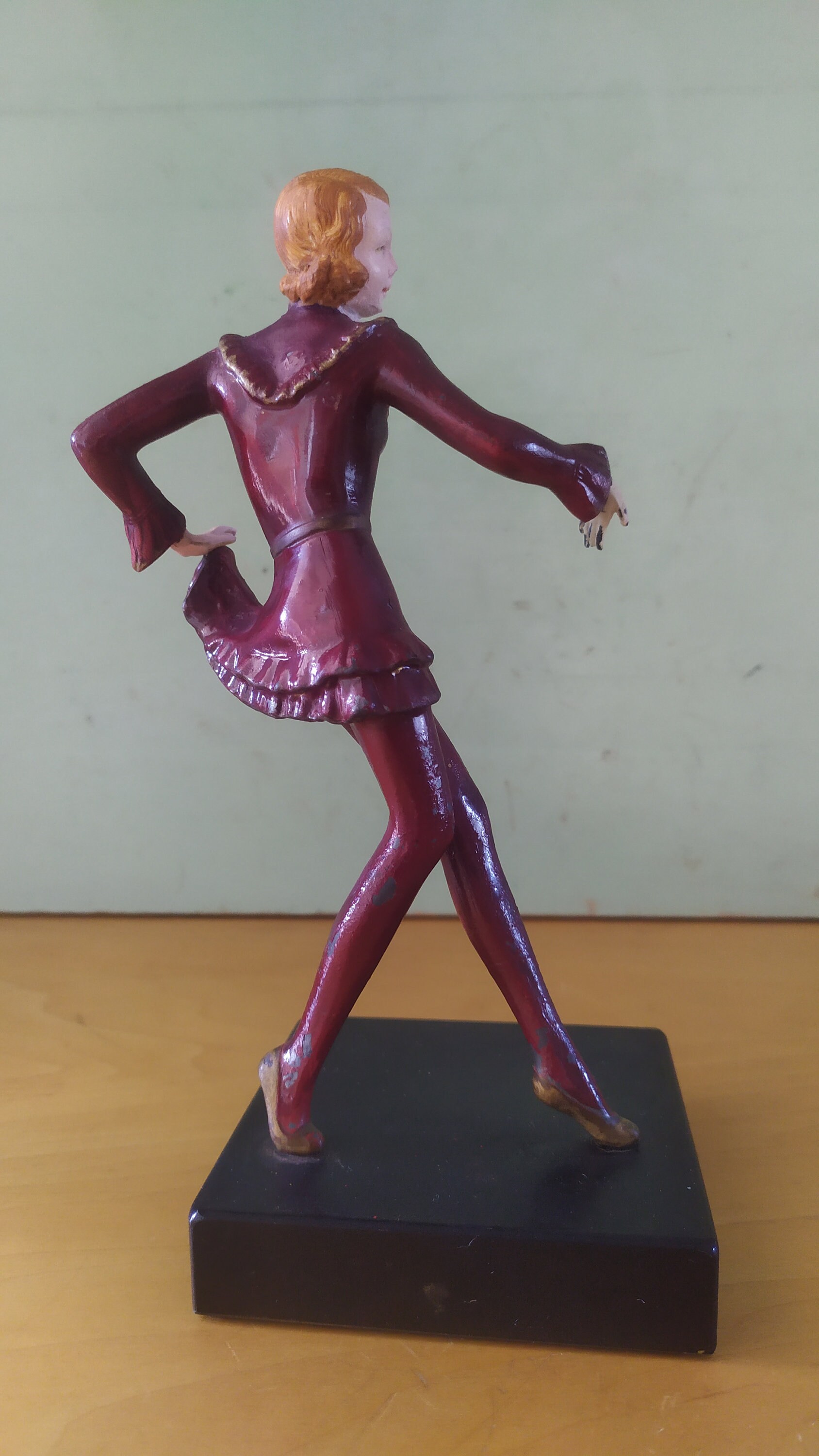 Art Deco Dancer Charleston Red Spelter Figure - Etsy
