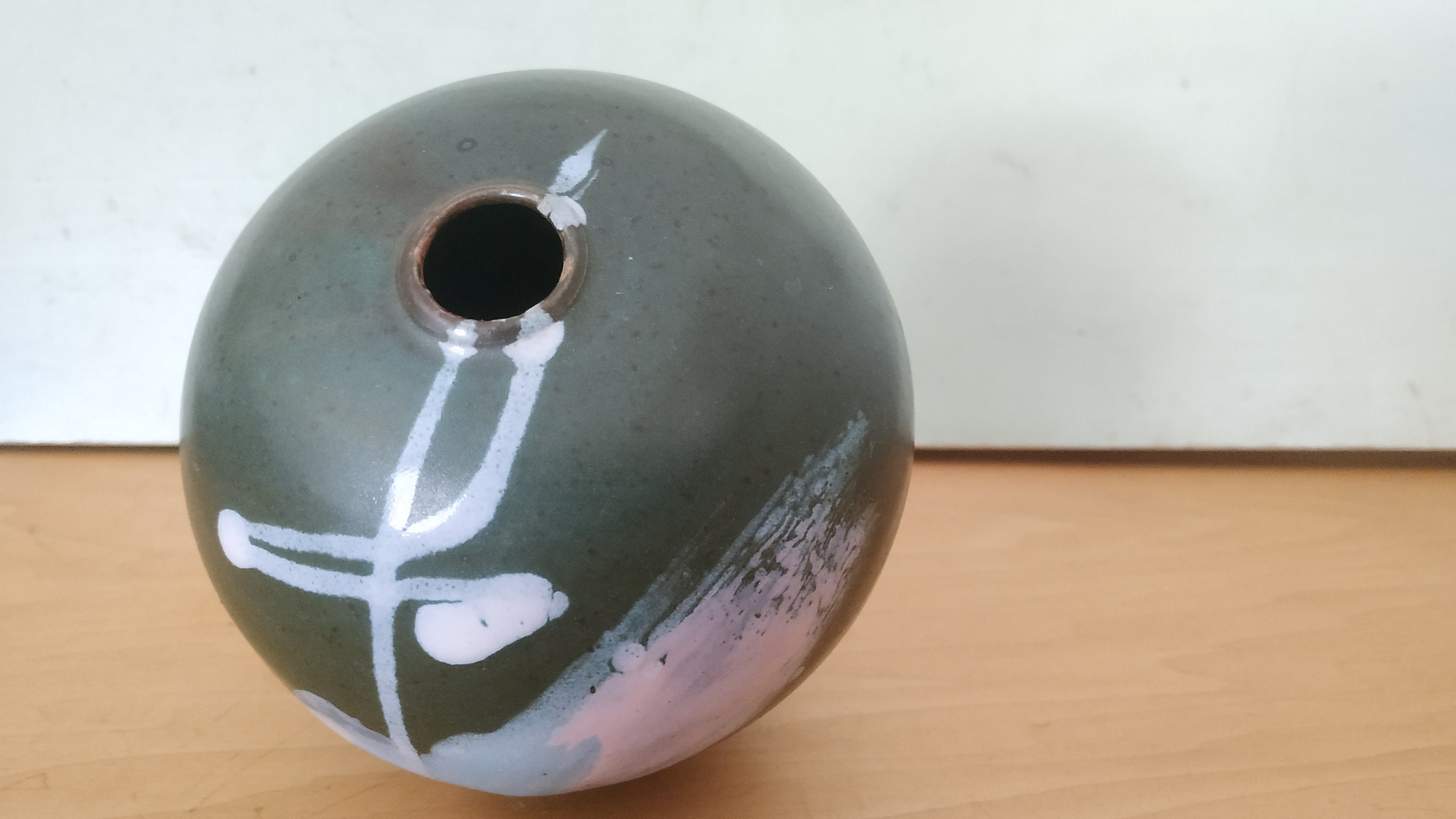 Vintage Fine Art Pottery Round Globe Ceramic Sphere Japanese - Etsy