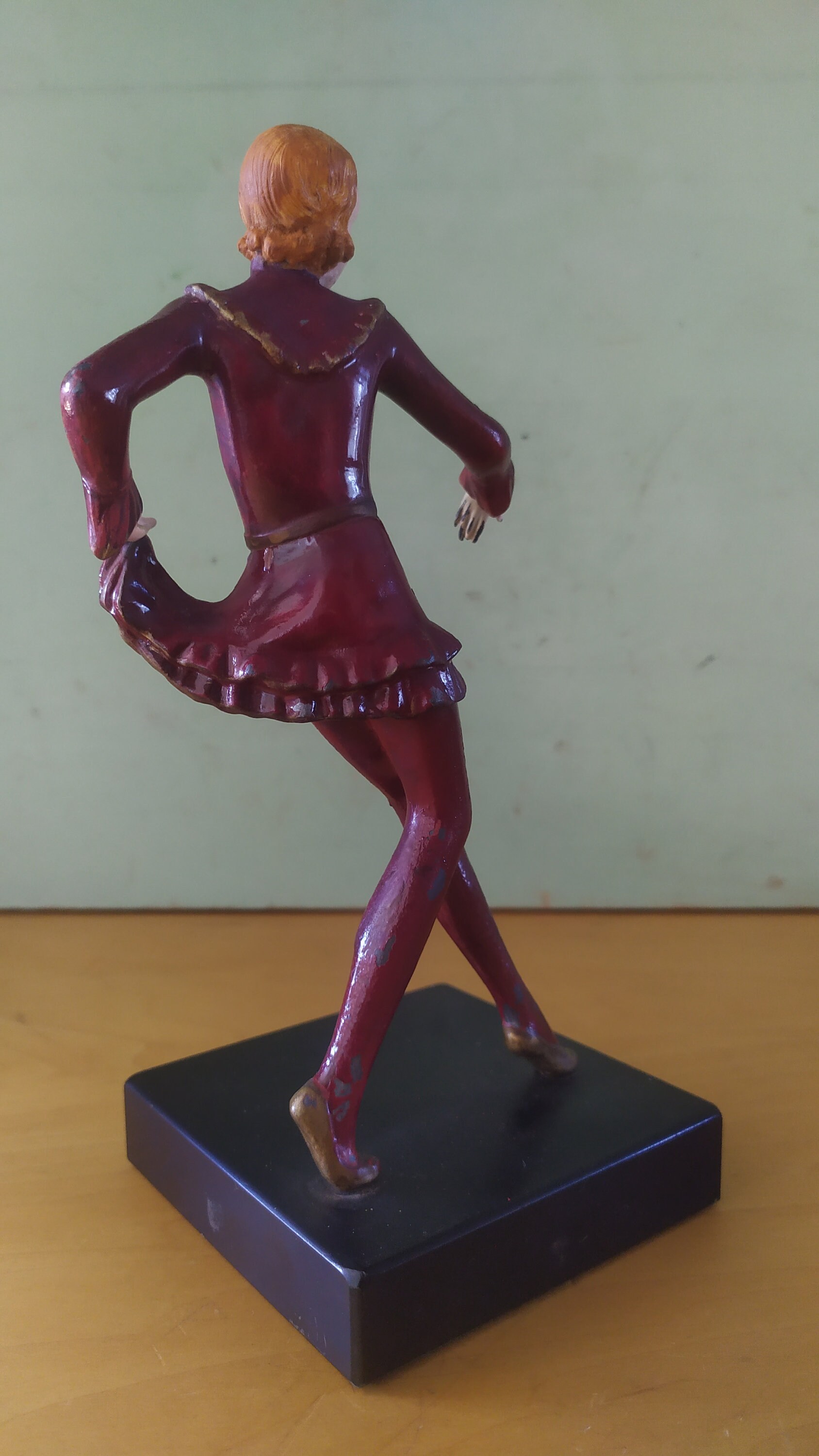 Art Deco Dancer Charleston Red Spelter Figure - Etsy