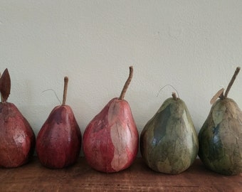 Paper Mache Pear - Etsy
