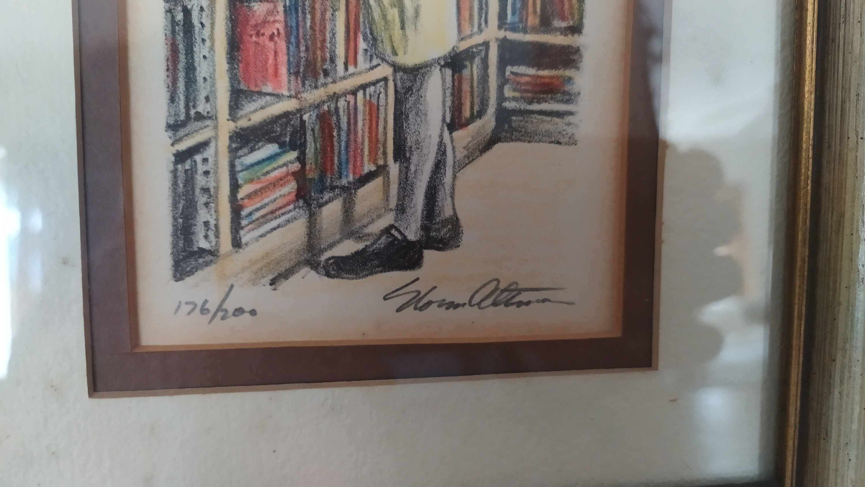 Eloise Atkinson Art Etching Girl at the Library 176/200 - Etsy