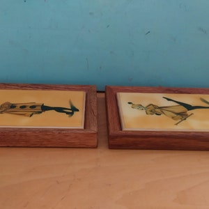 Vintage Kimberly Enterprises Framed Tile Art - Etsy