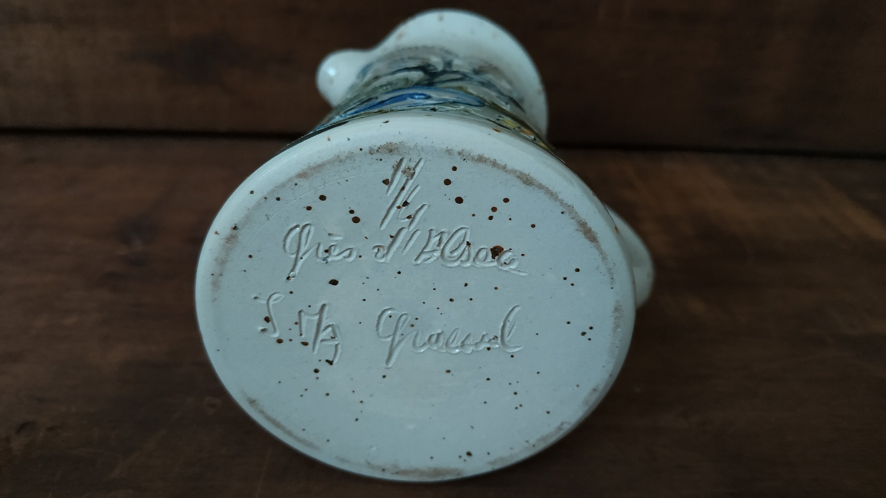 Signed Art Ceramics Vintage Art Pottery Frog Pond Lilly Pad - Etsy