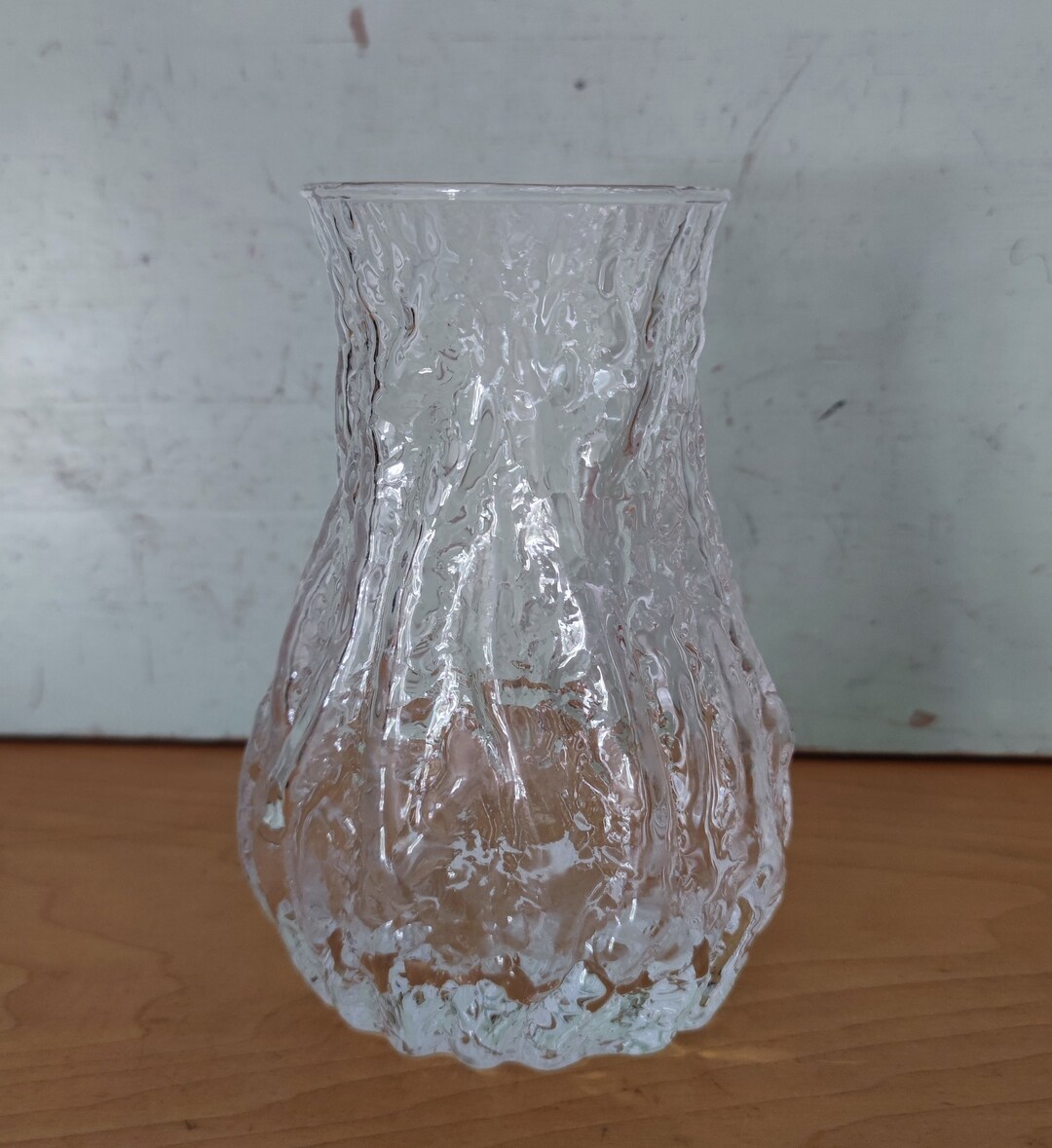 Ivv Selezione Ice Bark Glass Vase Italian Art Glass 1970’s - Etsy