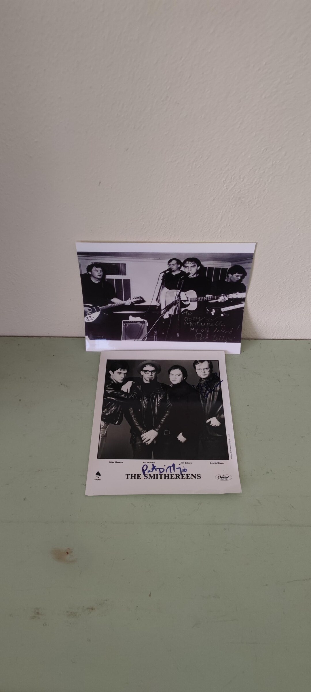 The Smithereens Autographed Photographs Pat Dinizio, Jim Babjak and ...