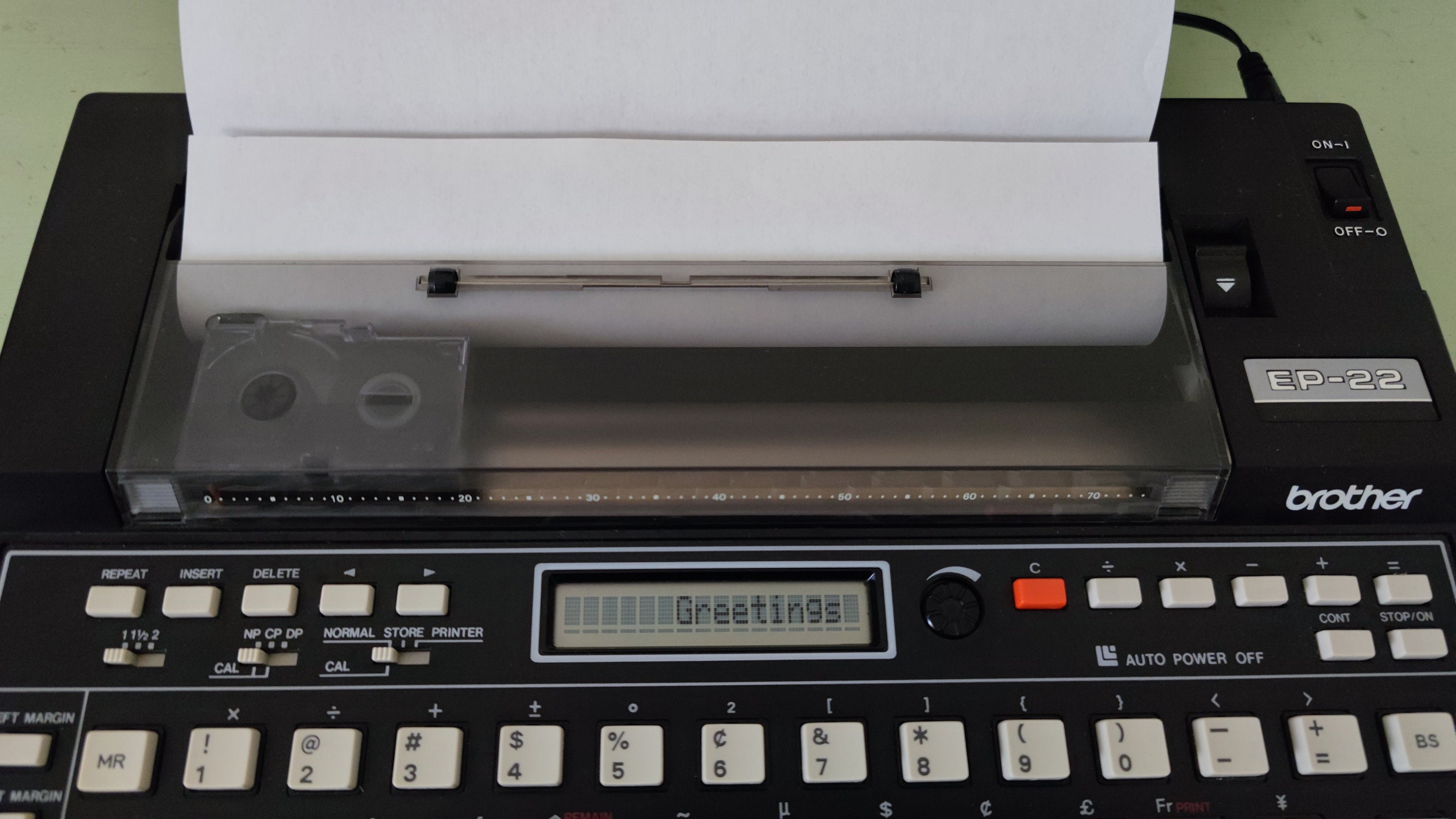 Brother EP-22 Electronic Printer Typewriter 1983 Serial Port Hook Up - Etsy