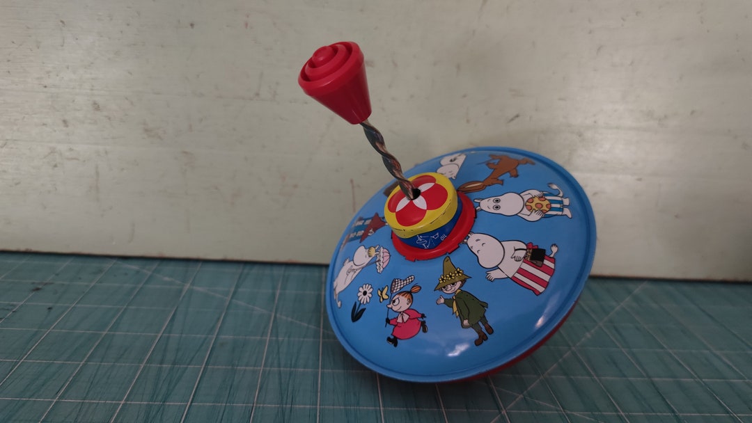 Vintage Moomin Characters Spinning Top Moomin Tin Toy Top Tove - Etsy