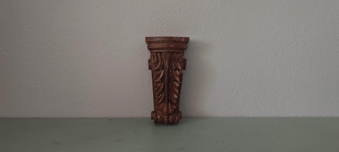 50's Resin Corbel Damon Resin Faux Wood Architectural Wall Shelf - Etsy