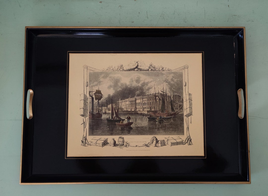 Lady Clare Serving Tray at the Port 1828 Customs House Fronting Thames ...