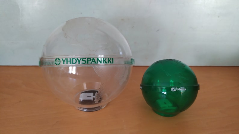 Vintage Finland World Globe Banks Scandinavian Globe Savings Banks With ...