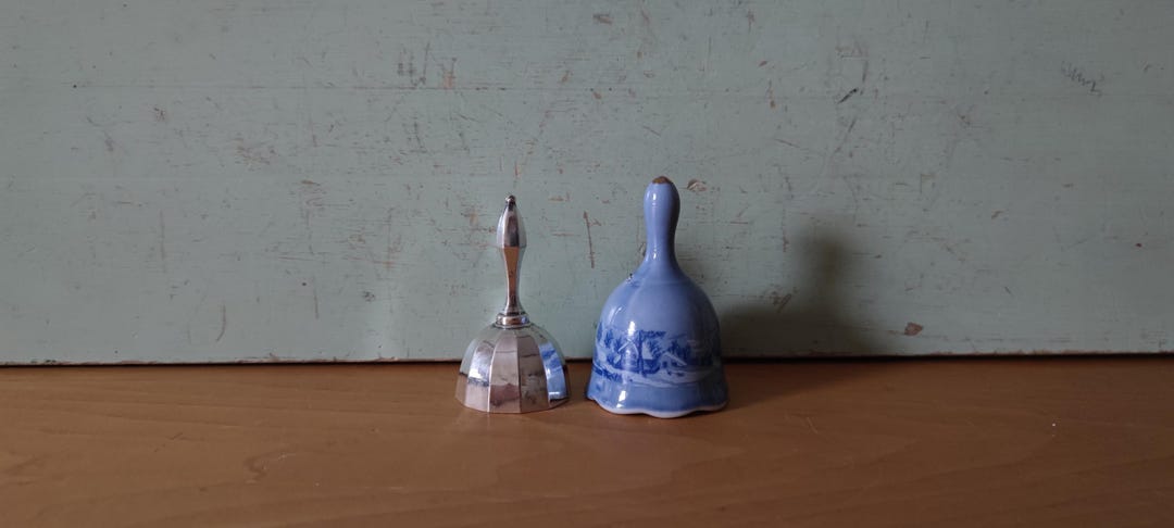 Webster Sterling Silver Tea Bell 1920’s and Currier & Ives Copenhagen ...