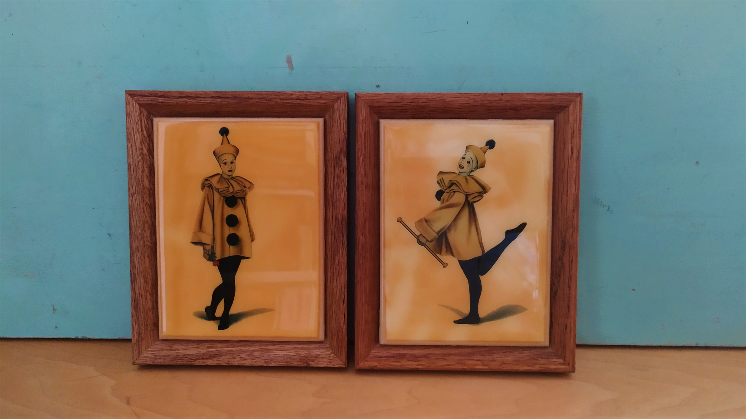 Vintage Kimberly Enterprises Framed Tile Art - Etsy