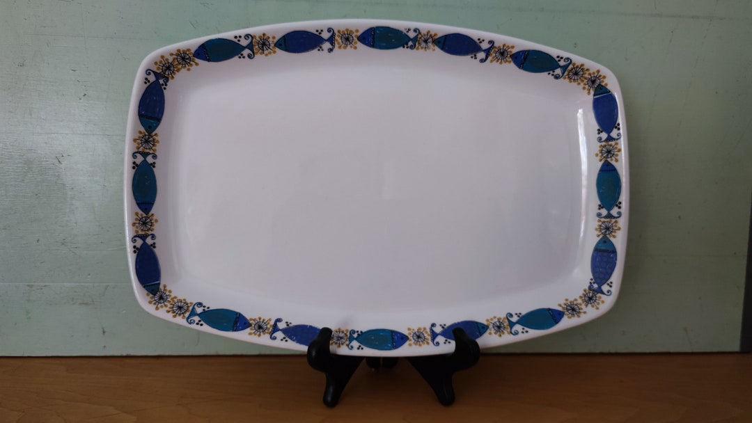 Norway Figgjo Flint Clupea 15.3” Rectangular Serving Platter by Turi ...