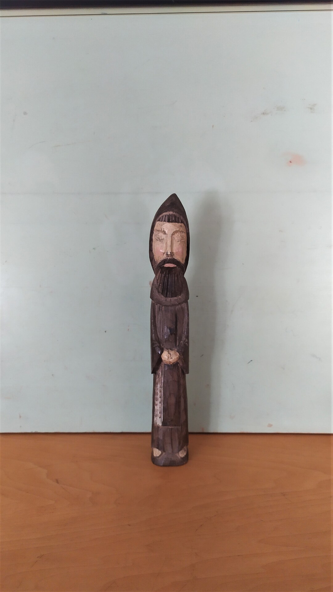 Spanish Franciscan Monk Wood Carved Figure Franciscan Friar Espana - Etsy