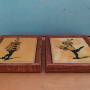 Vintage Kimberly Enterprises Framed Tile Art - Etsy