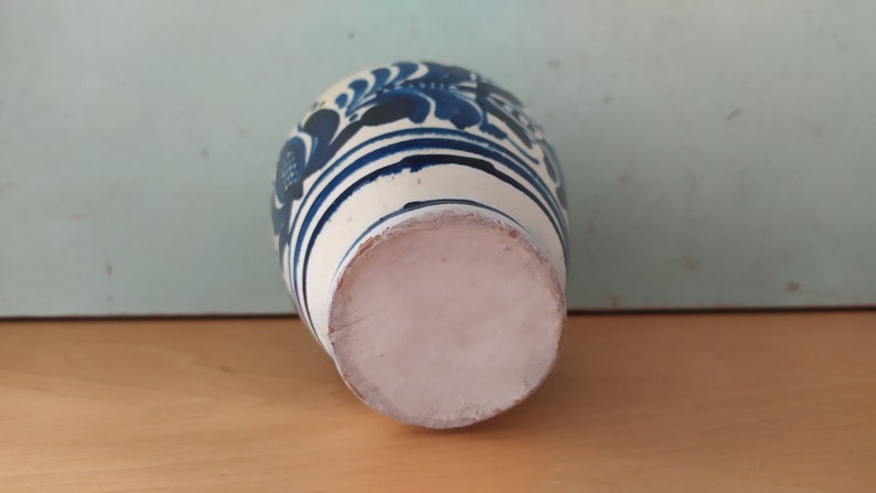 Romanian Corund Cobalt Blue Floral Ceramic Vase Székelyland - Etsy