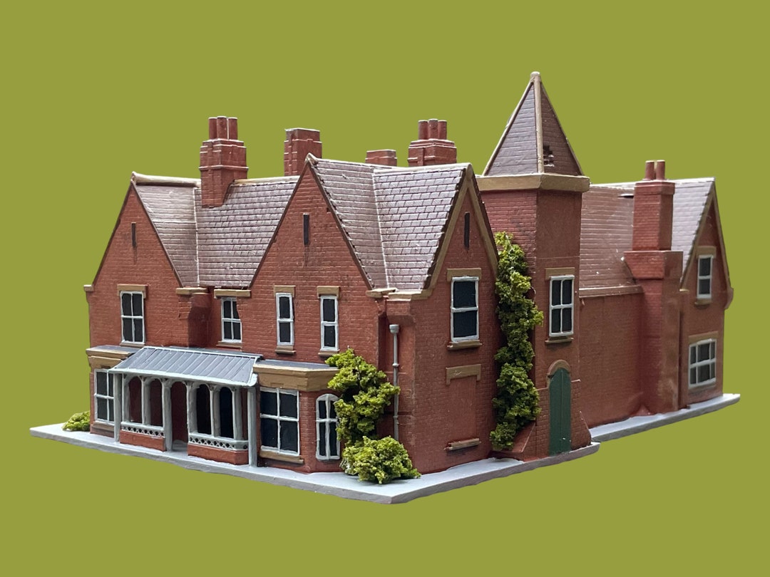 Borley Rectory Highly Detailed Hand Painted 3-D Printed Model Englands ...