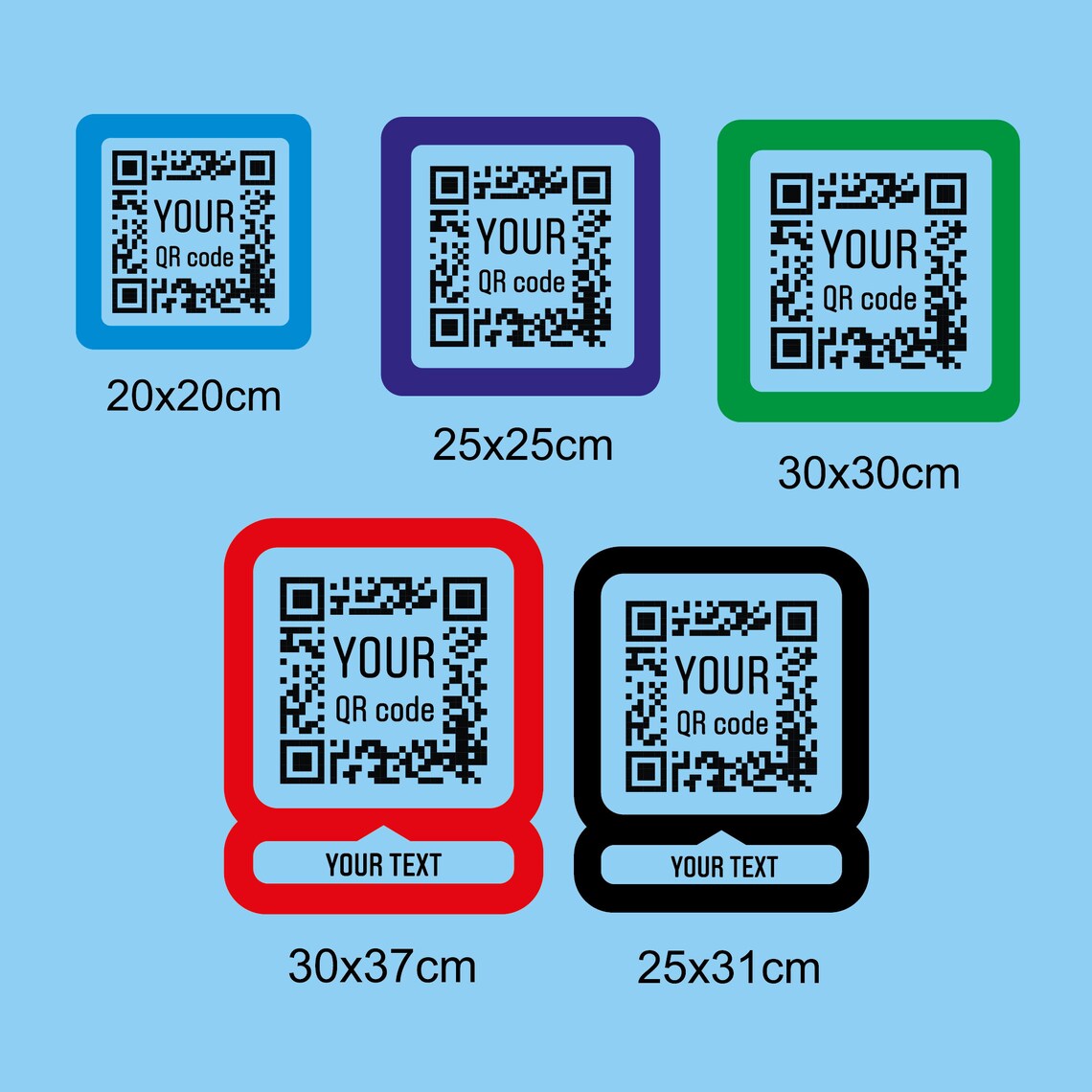 Social Media Sign Qr Code Sign Qr Code Signboard Qr Code or Venmo Salon ...