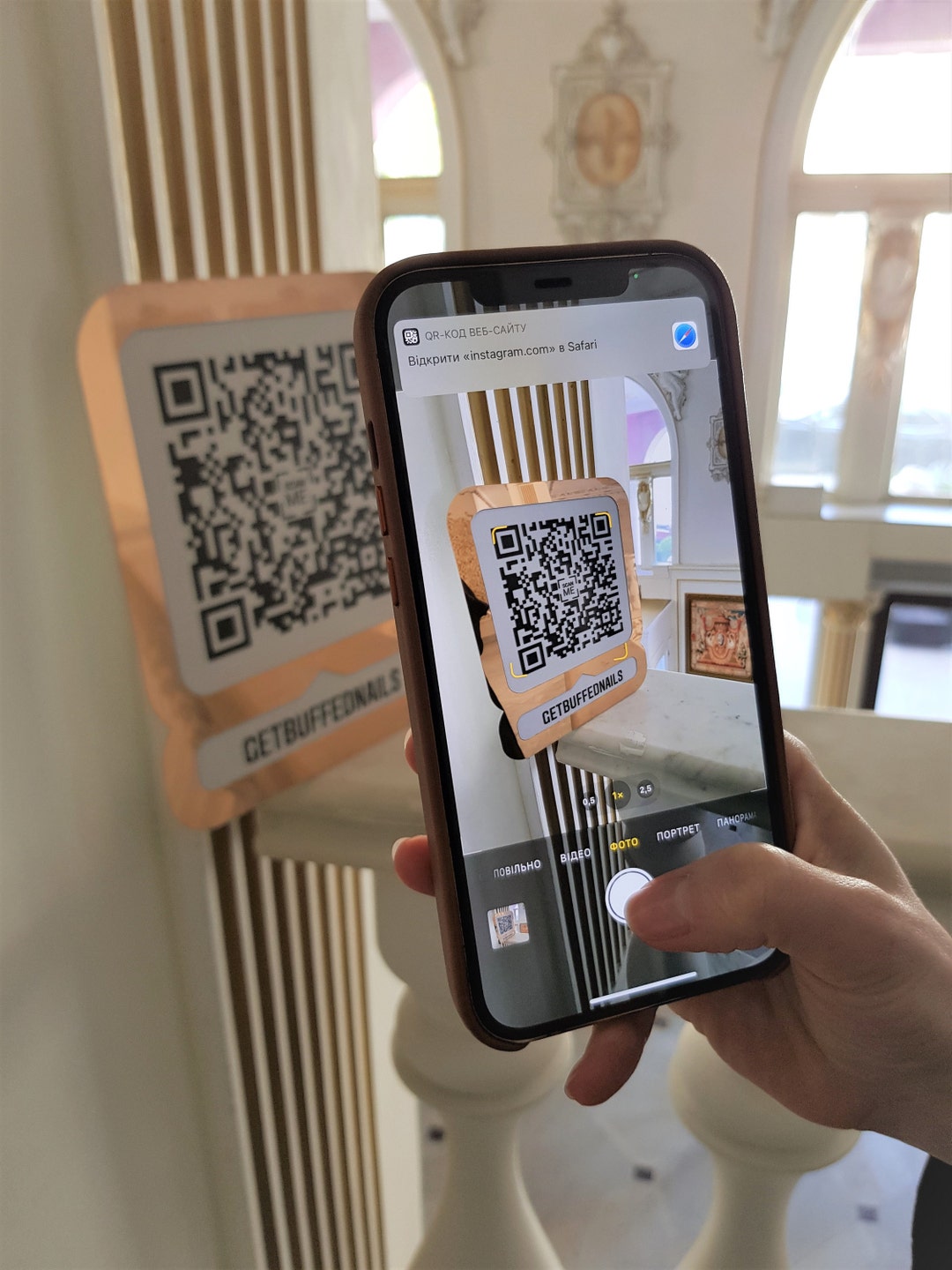 QR Code Sign for Business Qr Code Signboard Social Media Sign Barcode ...