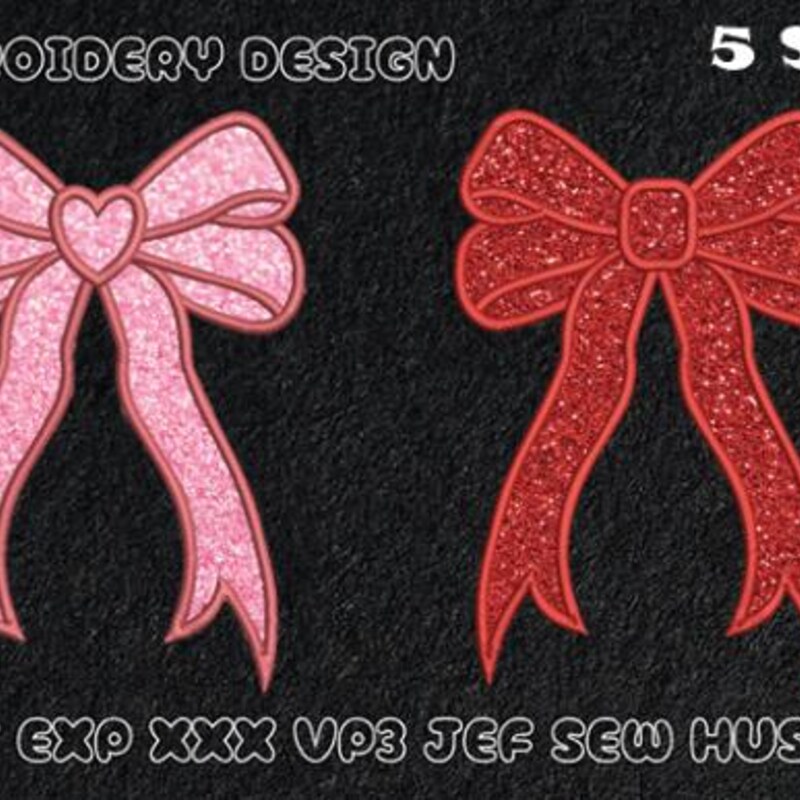 Side Bow Applique - Etsy