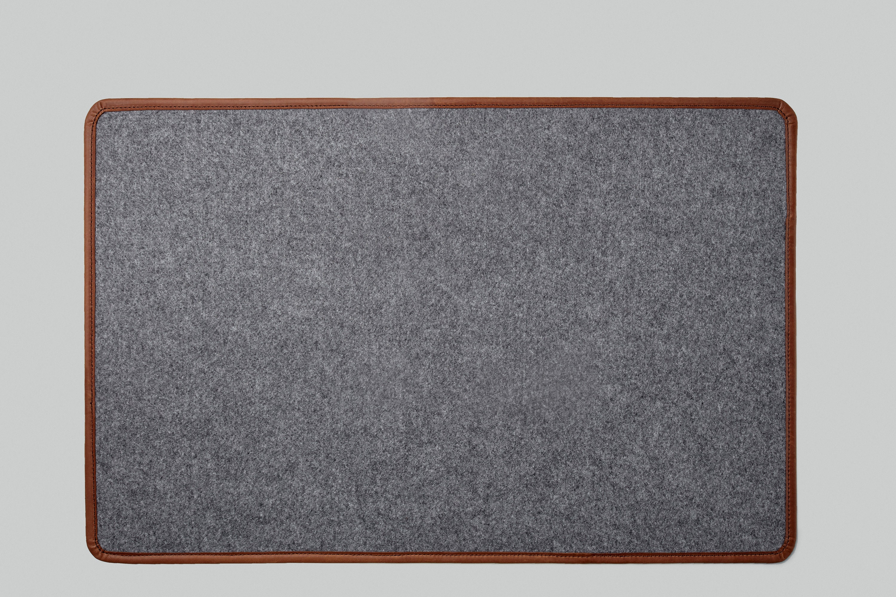 Felt Desk Mat With Leather Edges. Upgrade Your Workplace. - Etsy
