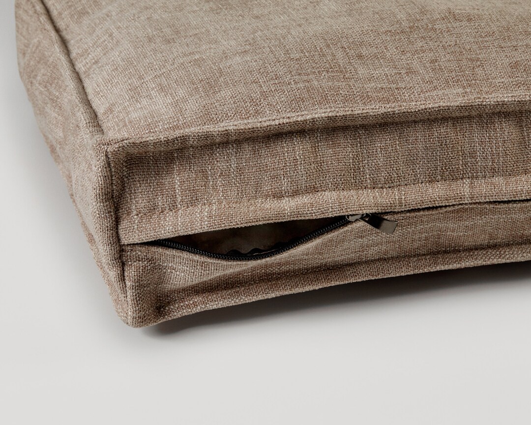 Canvas Cover for Seating Cushion. Bench Cushion Covers. 1 to 4 Inches ...