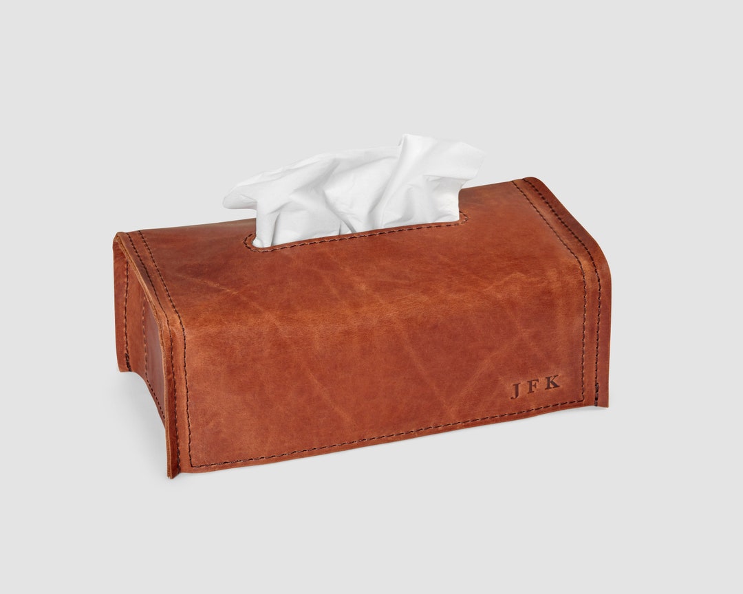 Tissue Box Cover Rectangular, Leather Tissue Box Cover, Square Tissue ...