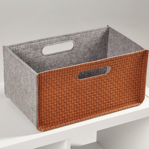 Leather Storage Box - Etsy