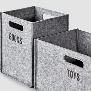 Premium Felt Storage Box. Modern Household Storage. Custom Size Cubbies ...