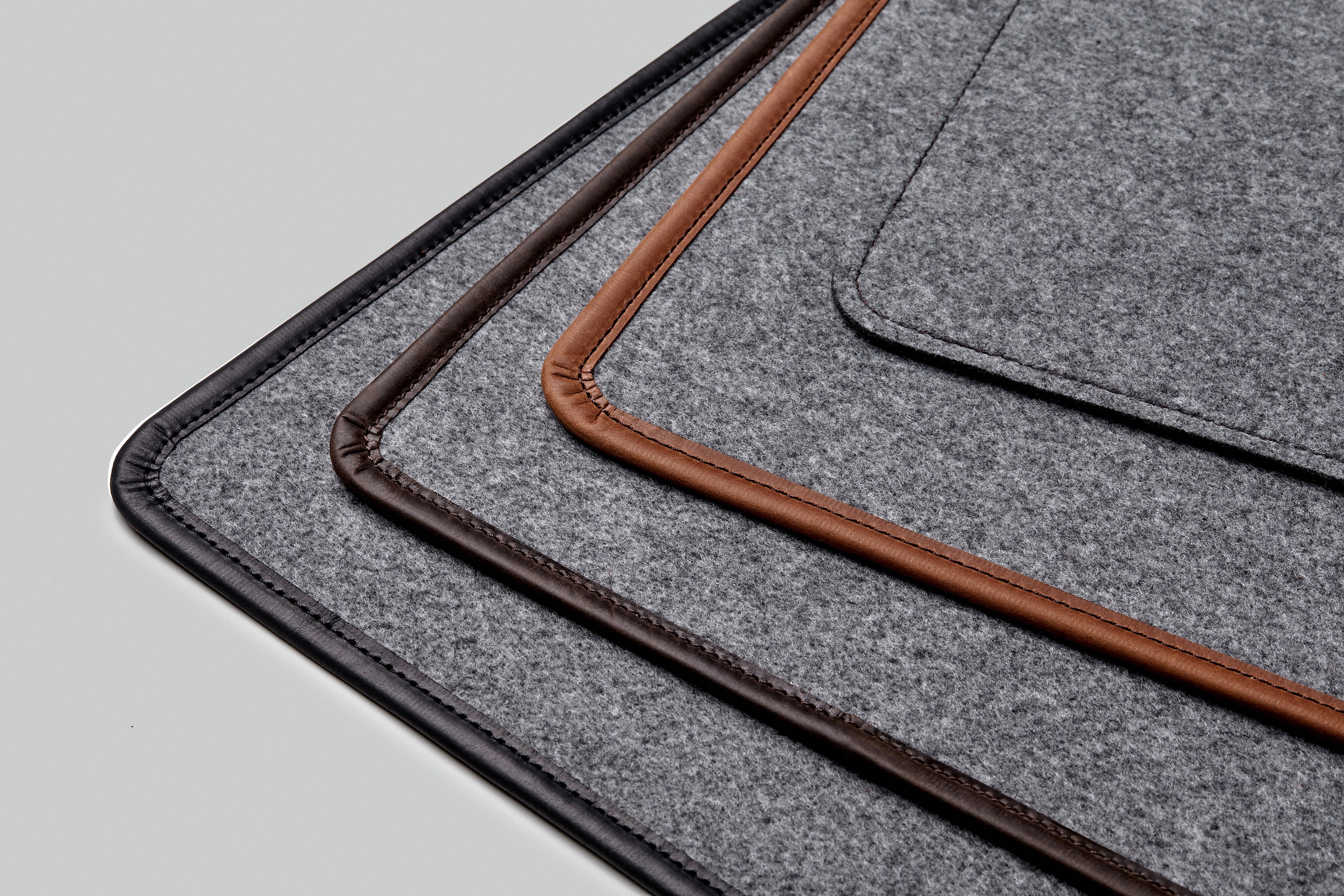 Computer desk mat to organize your work place 5mm felt | Etsy