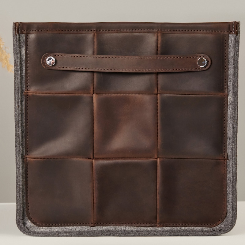 Leather Storage Bins - Etsy