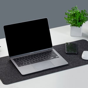 Computer Desk Mat to Organize Your Work Place 5mm Felt Thickness - Etsy UK